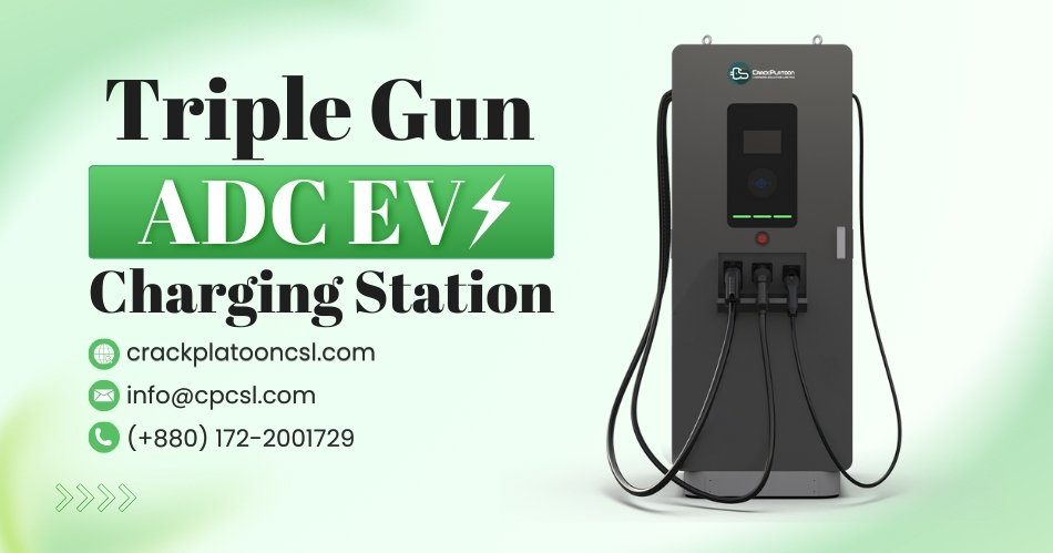 Triple Gun ADC EV Charging Station in Bangladesh